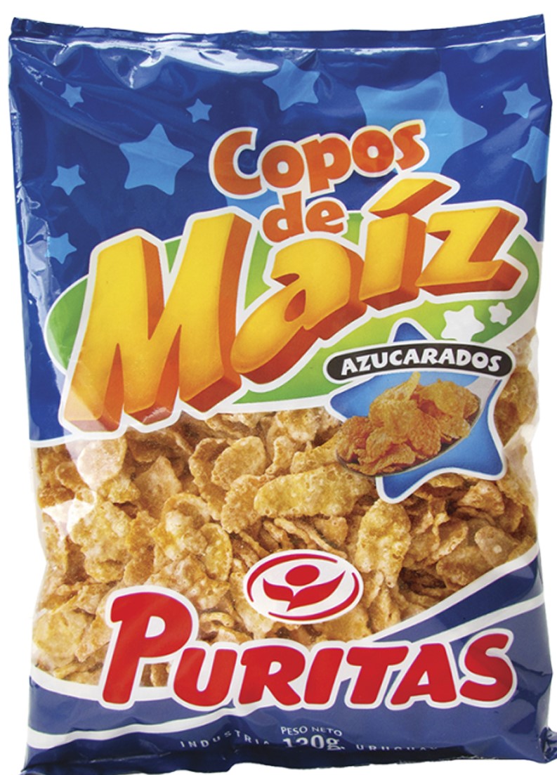 COPOS DE MAIZ AZUCARADOS 100 GRS PURITAS - Tuti Fruti